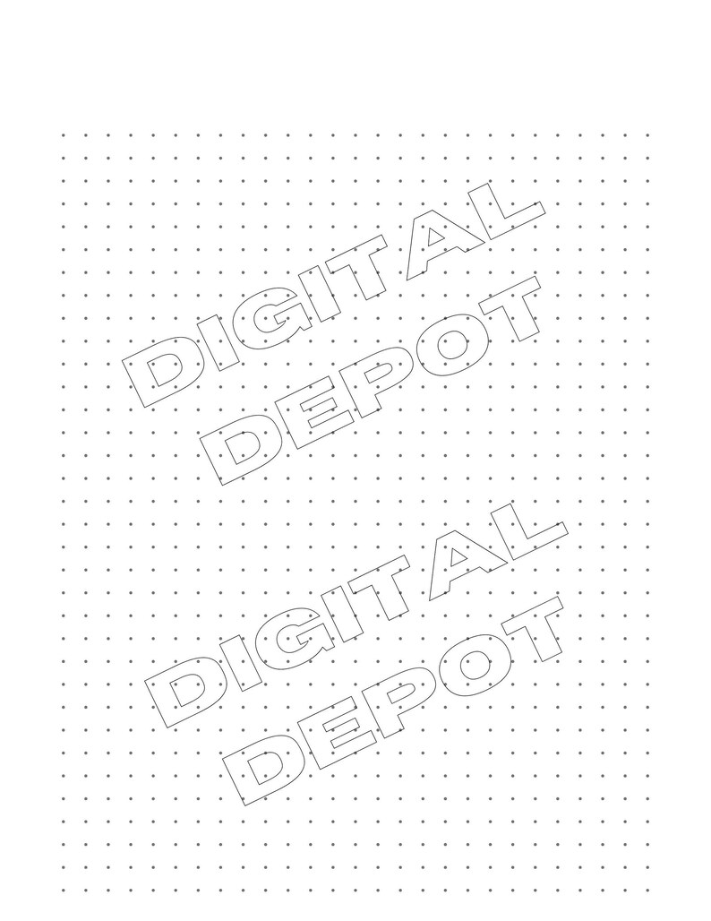 Dot Paper Printable Math Science Instant Download - Etsy