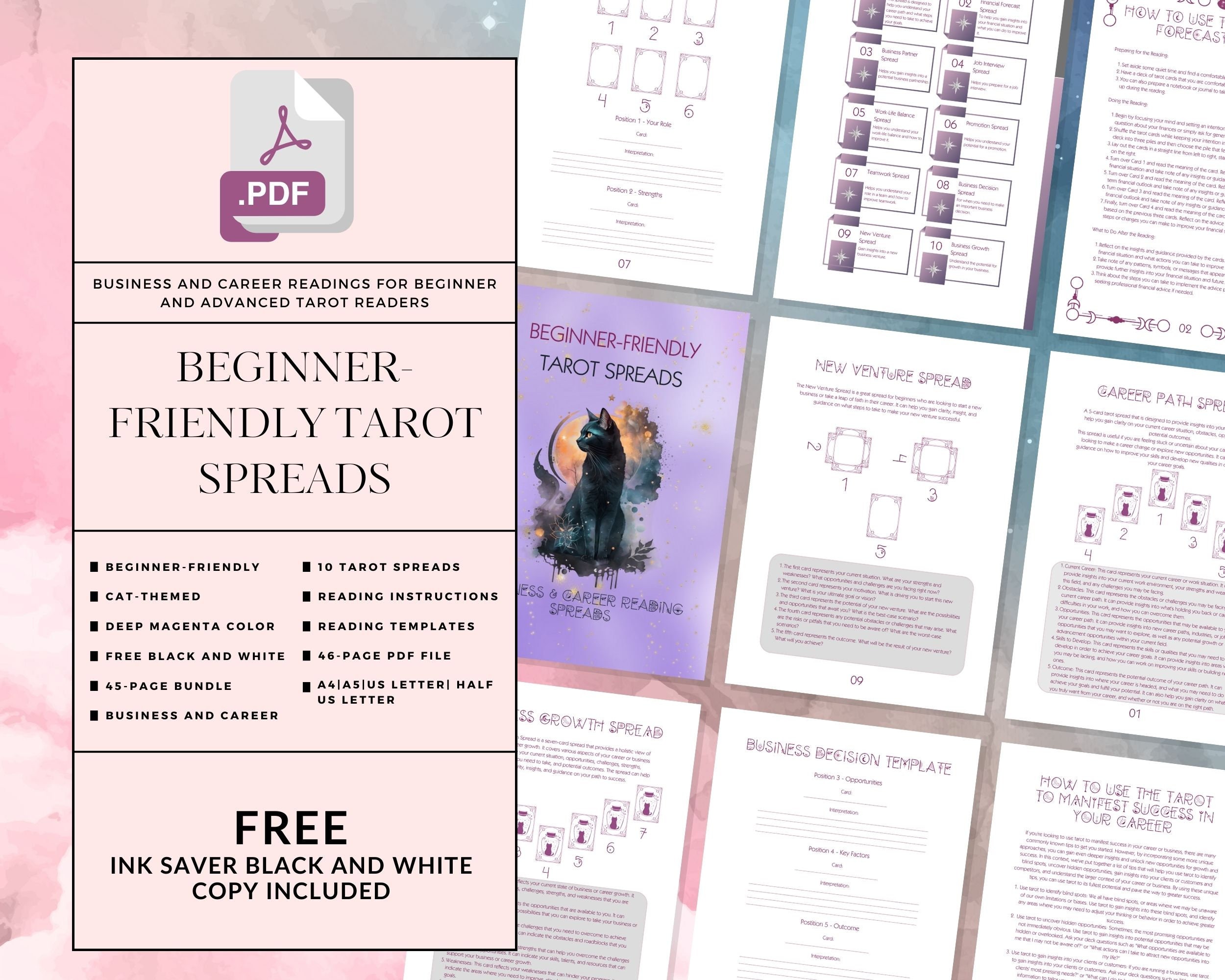 Career and Business Tarot Spreads: 10 Beginner-friendly Templates for ...