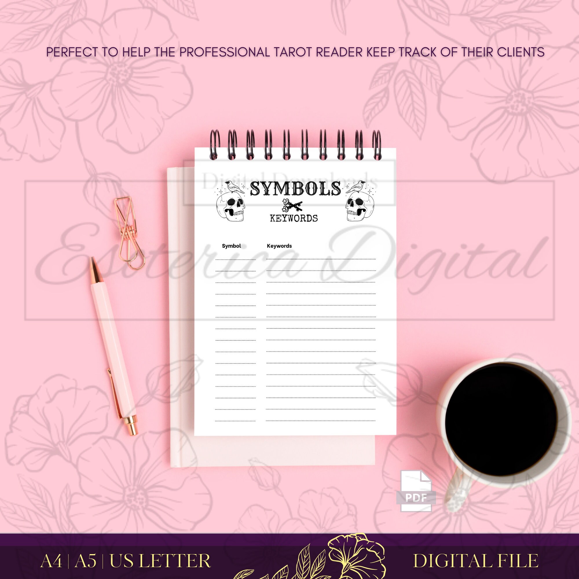 Create Your Own Symbols Library PDF Templates for Tarot and Oracle ...