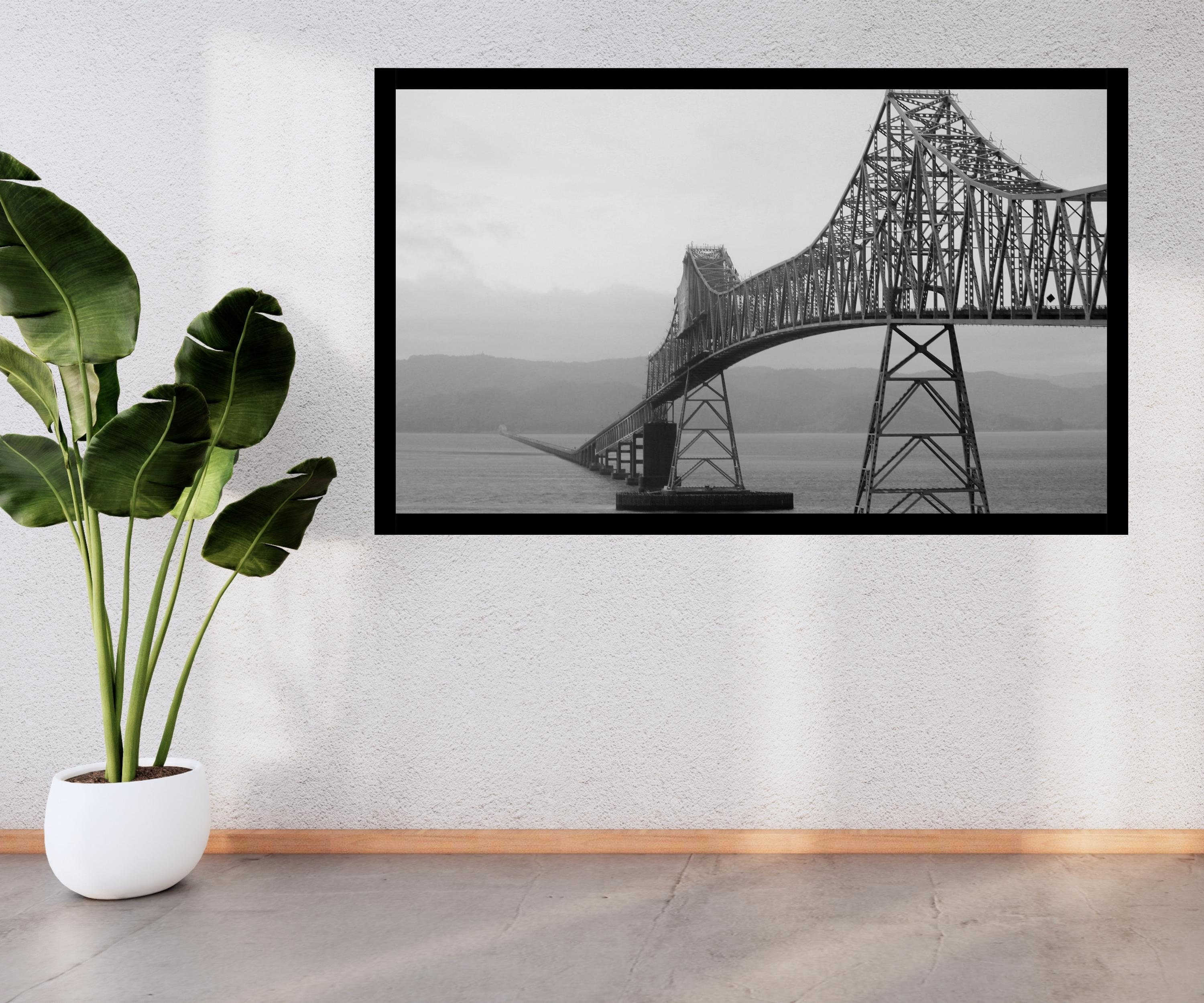 FIVE MILE BRIDGE Digital Printable Columbia River Bridge Wall Art - Etsy
