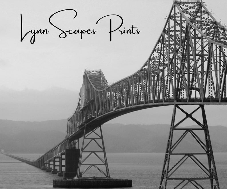FIVE MILE BRIDGE Digital Printable Columbia River Bridge Wall Art - Etsy