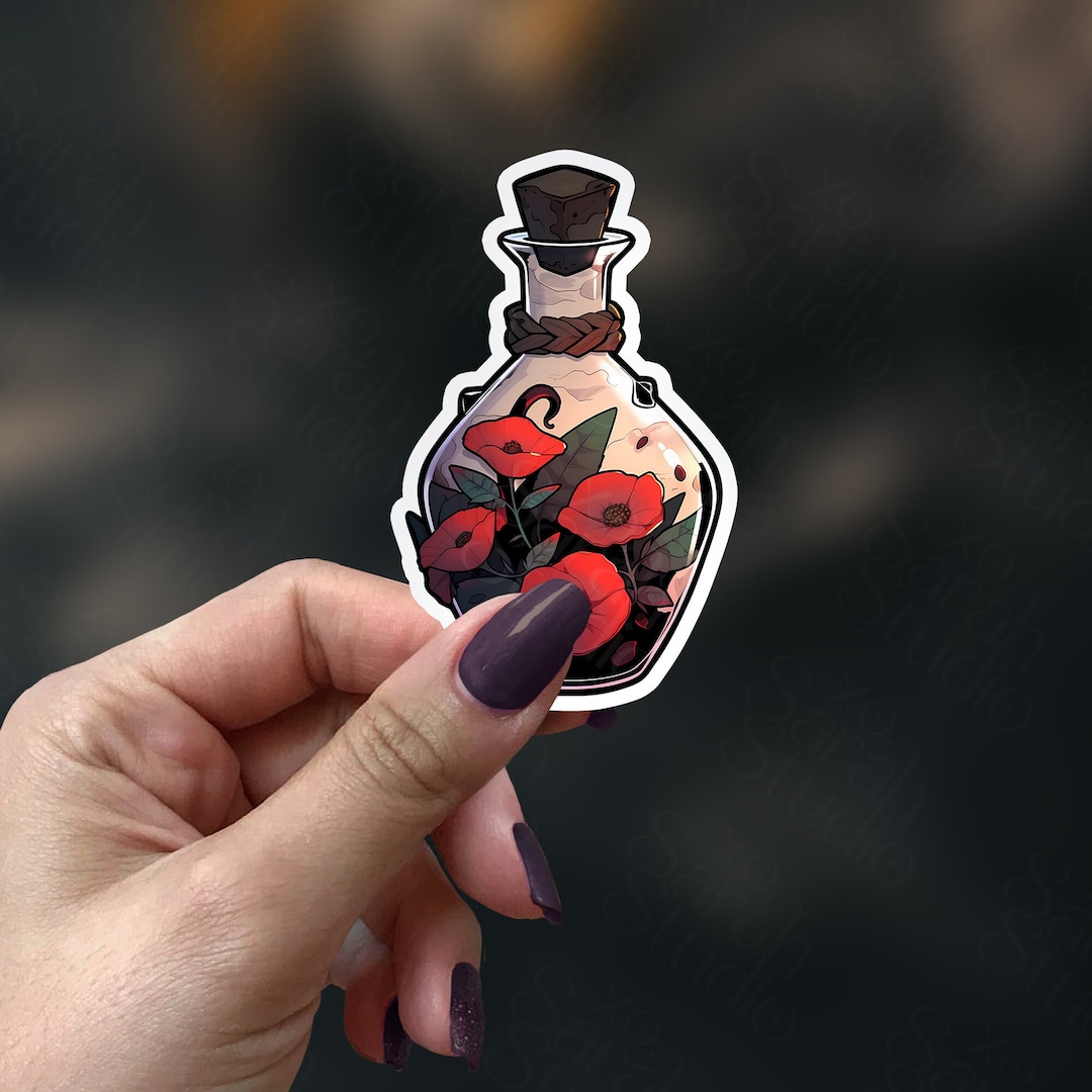 Enchanting Potion Bottle Sticker, Vinyl and Water Resistant, Apothecary ...