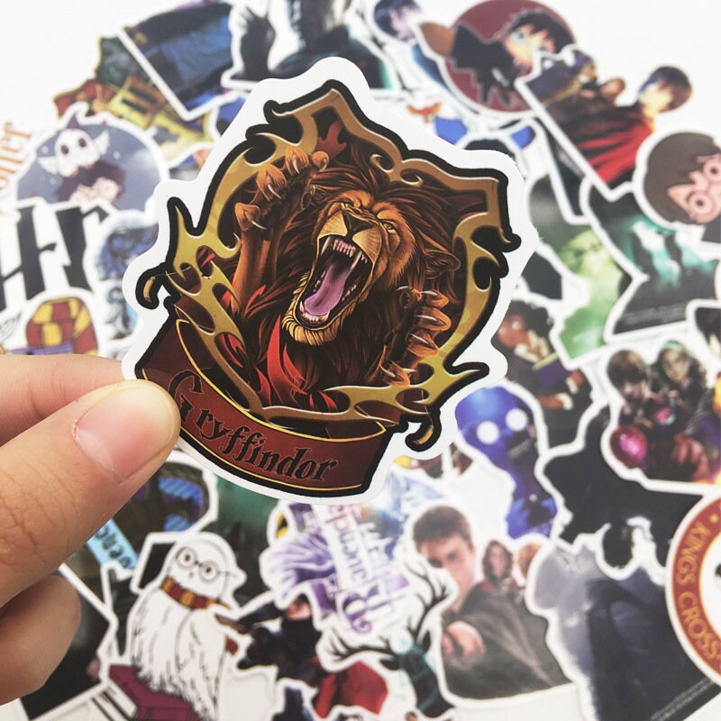 50 Pcs Harry Potter Stickers Laptop Skateboard Decals Waterproof Non ...