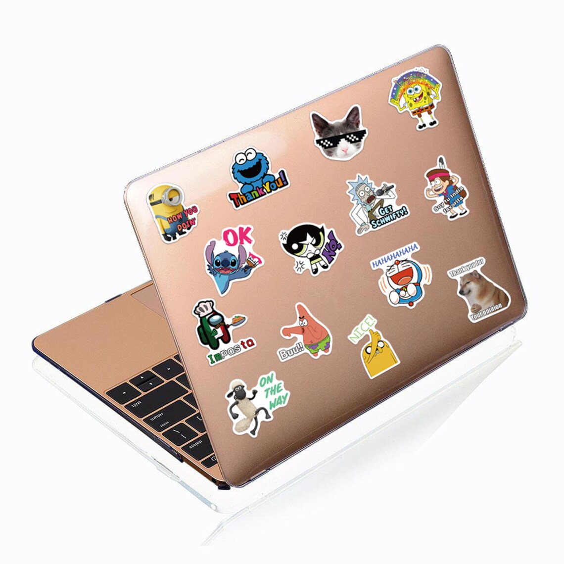 50 Pcs Funny Memes Stickers Laptop Skateboard Decals Waterproof Non ...