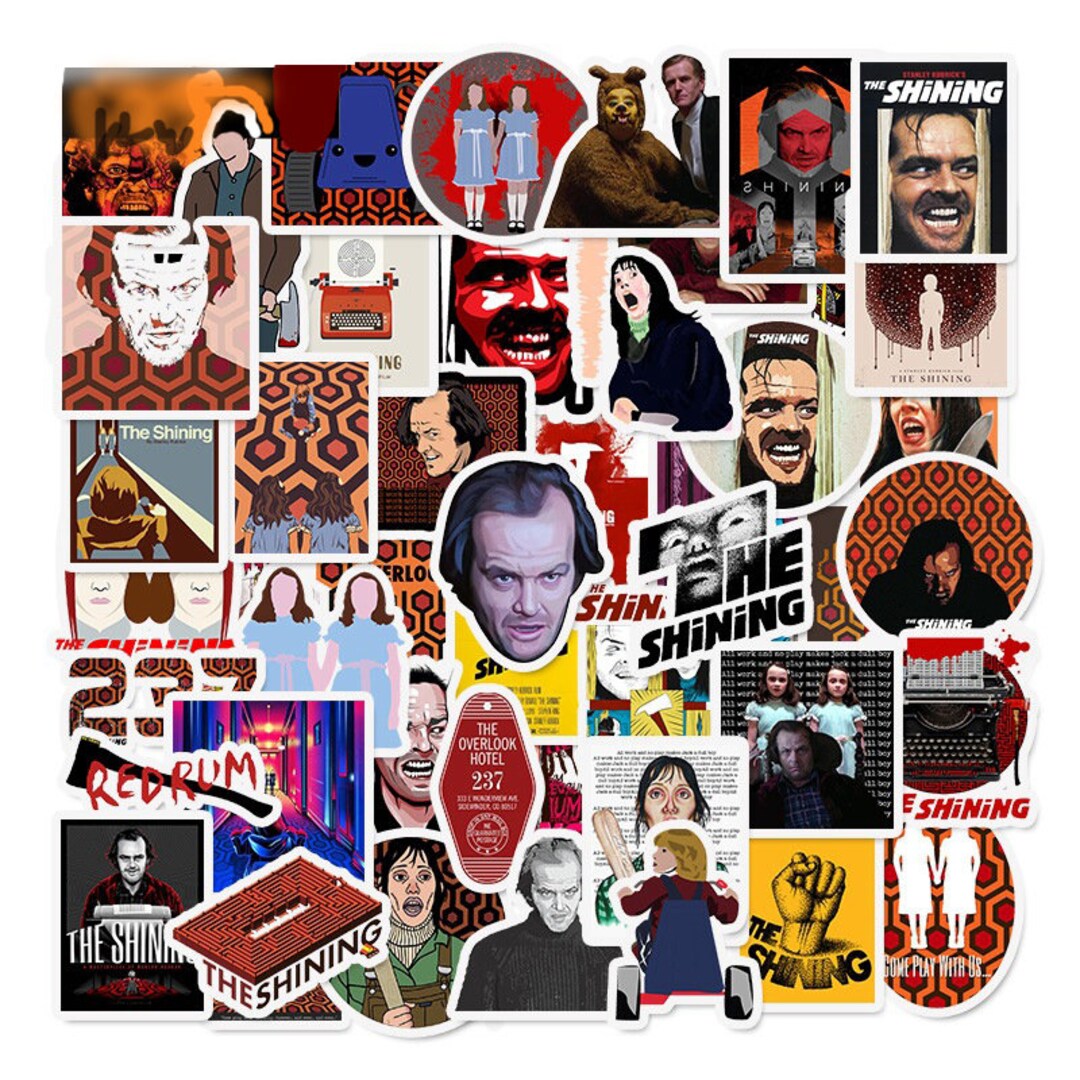 50 Pcs the Shining Stickers Laptop Skateboard Decals Waterproof Non ...