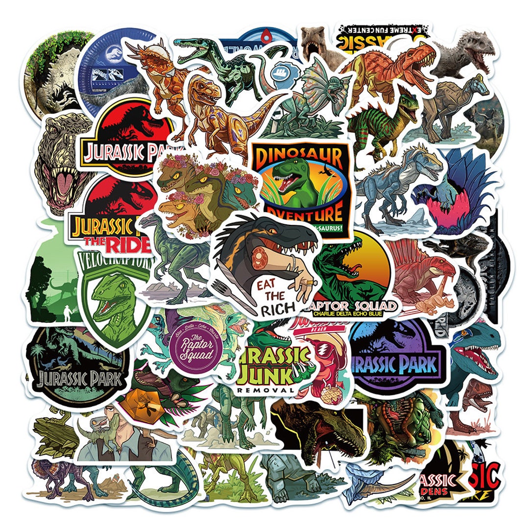 50 Pcs Jurassic World Signs2 Stickers Laptop Skateboard - Etsy