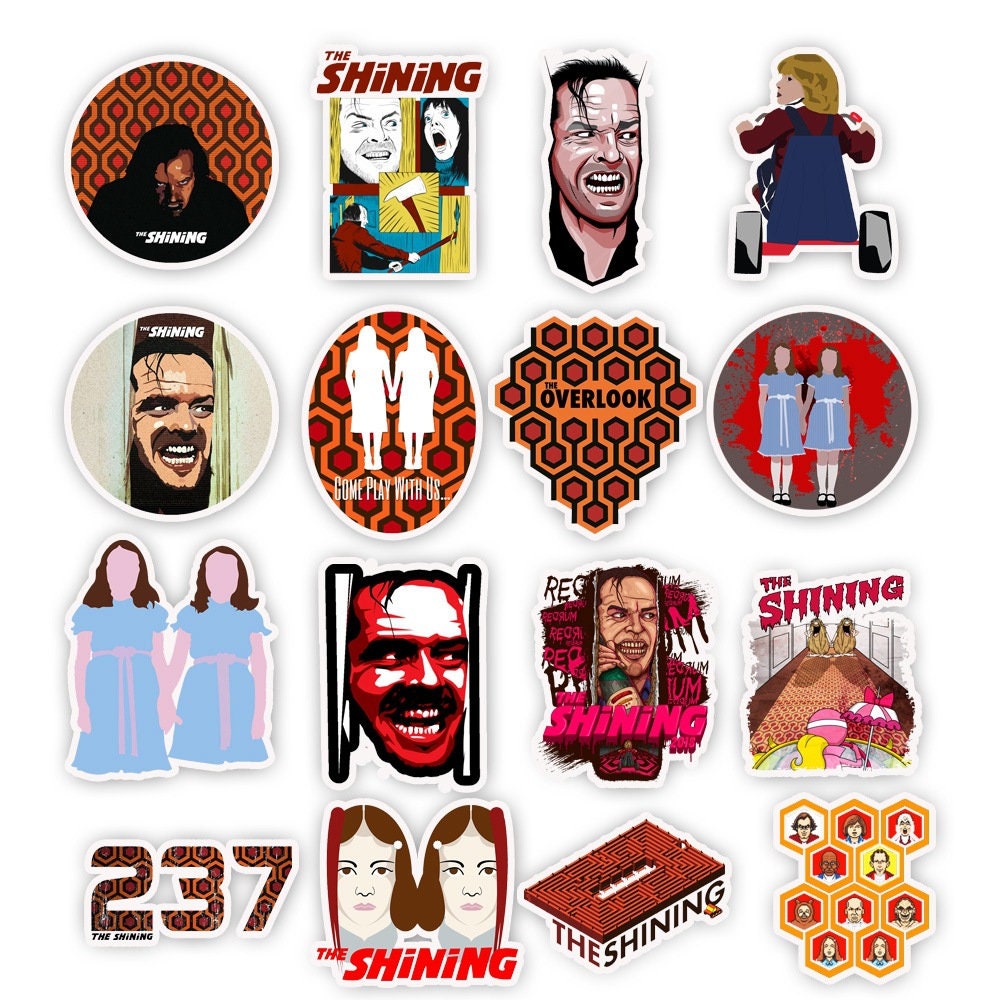 50 Pcs the Shining Stickers Laptop Skateboard Decals Waterproof Non ...