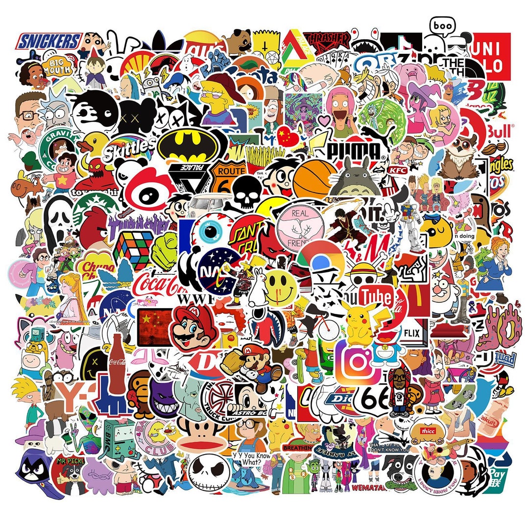 302 Graffiti Stickers Laptop Skateboard Decals Waterproof Non ...