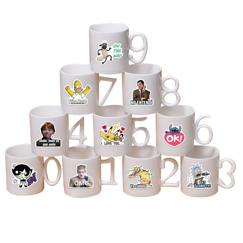 50 Pcs Funny Memes Stickers Laptop Skateboard Decals - Etsy