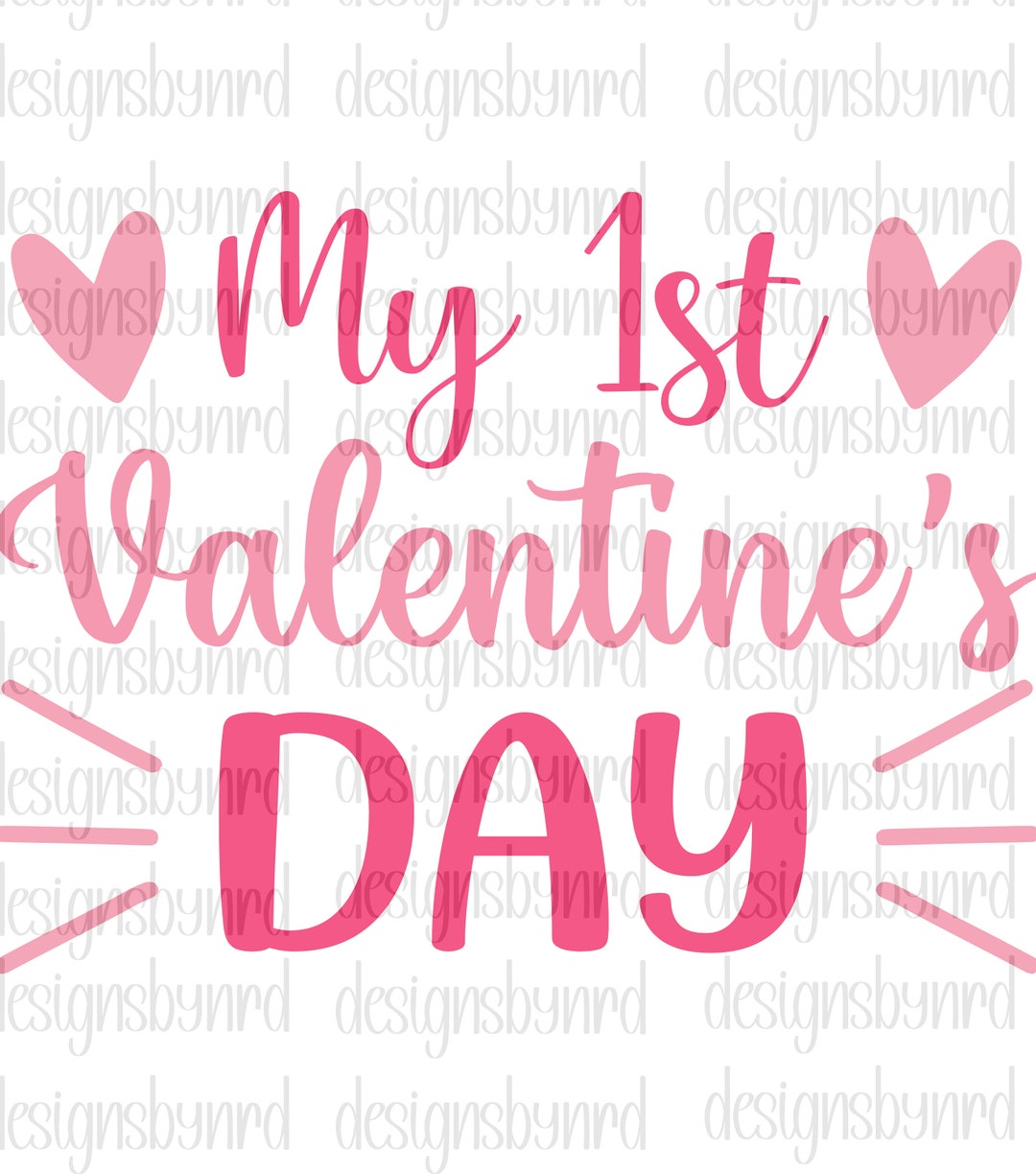 Cute My First Valentines Day Svg, My First Valentine Svg, My First ...