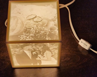 3d Printed Lithophane Cube - Etsy
