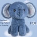 Elephant Plushy Toy Sewing Pattern, Stuffed Elephant Tutorial - Etsy