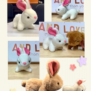 Bunny Plushy Toy Sewing Pattern, Stuffed Bunny Pattern 2 Sizes - Etsy