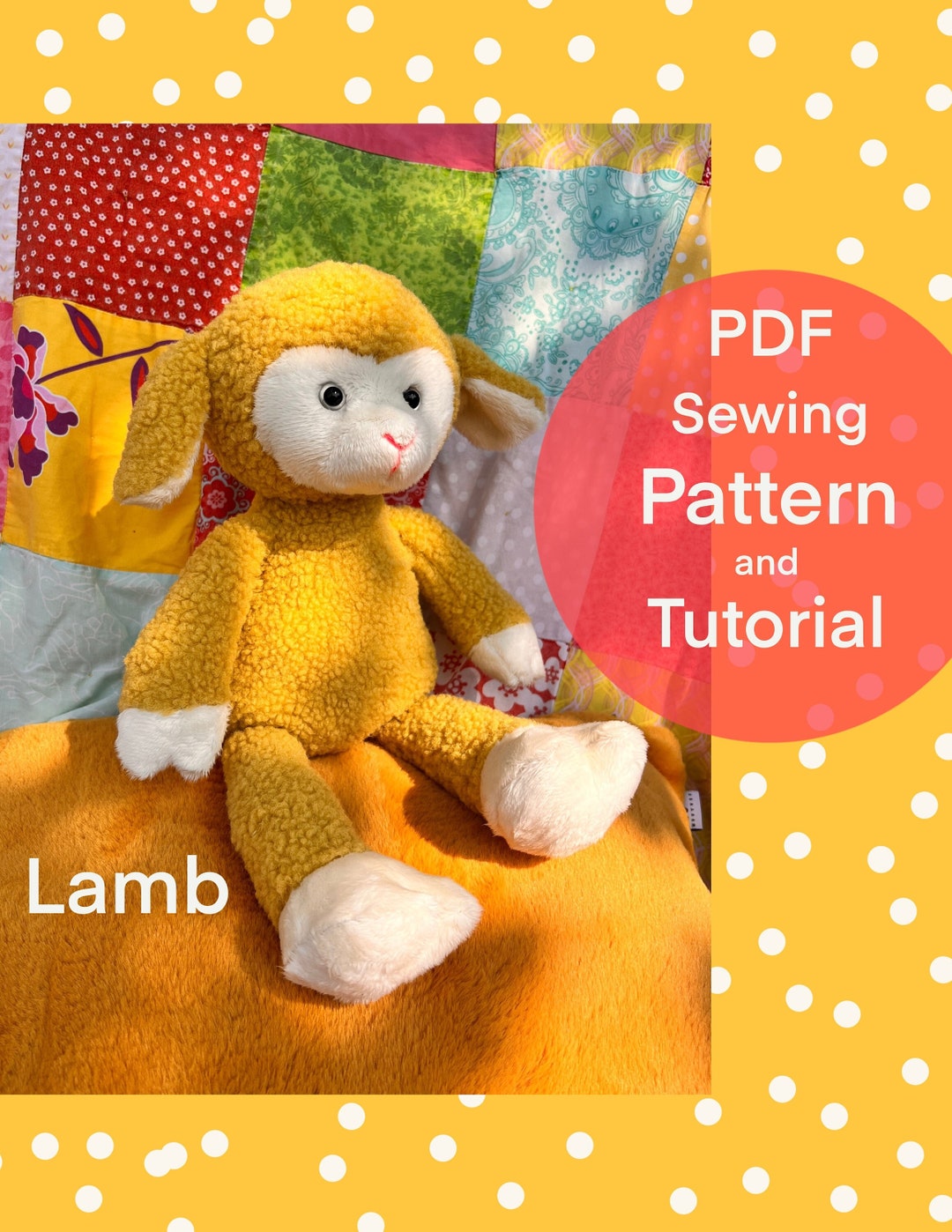 Lamb Plush Toy Sewing Pattern: Stuffed Sheep Tutorial (PDF) - Etsy