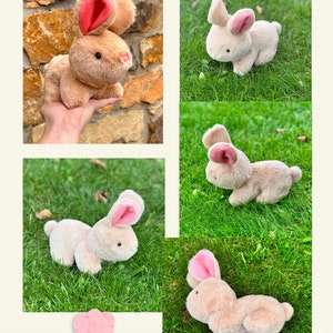 Bunny Plushy Toy Sewing Pattern, Stuffed Bunny Pattern 2 Sizes - Etsy