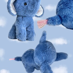 Elephant Plushy Toy Sewing Pattern, Stuffed Elephant Tutorial - Etsy