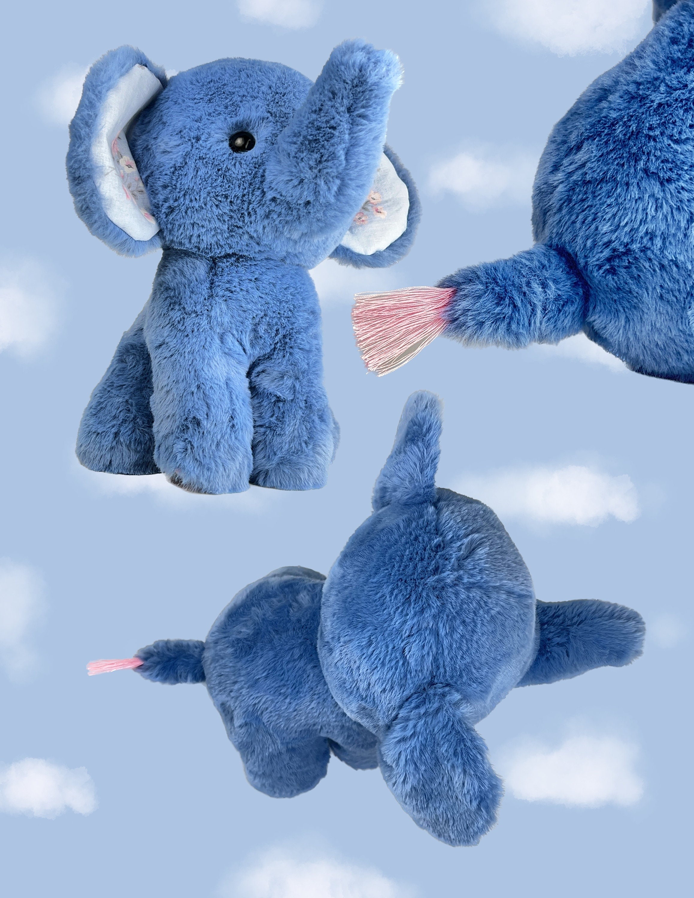 Elephant Plushy Toy Sewing Pattern Stuffed Elephant Tutorial - Etsy UK