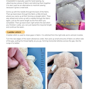 Bunny Plush Toy Sewing Pattern: Stuffed Animal (PDF Pattern) - Etsy