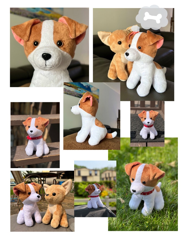 Jack Russell Plush Toy Sewing Pattern: Stuffed Dog (PDF Pattern) - Etsy