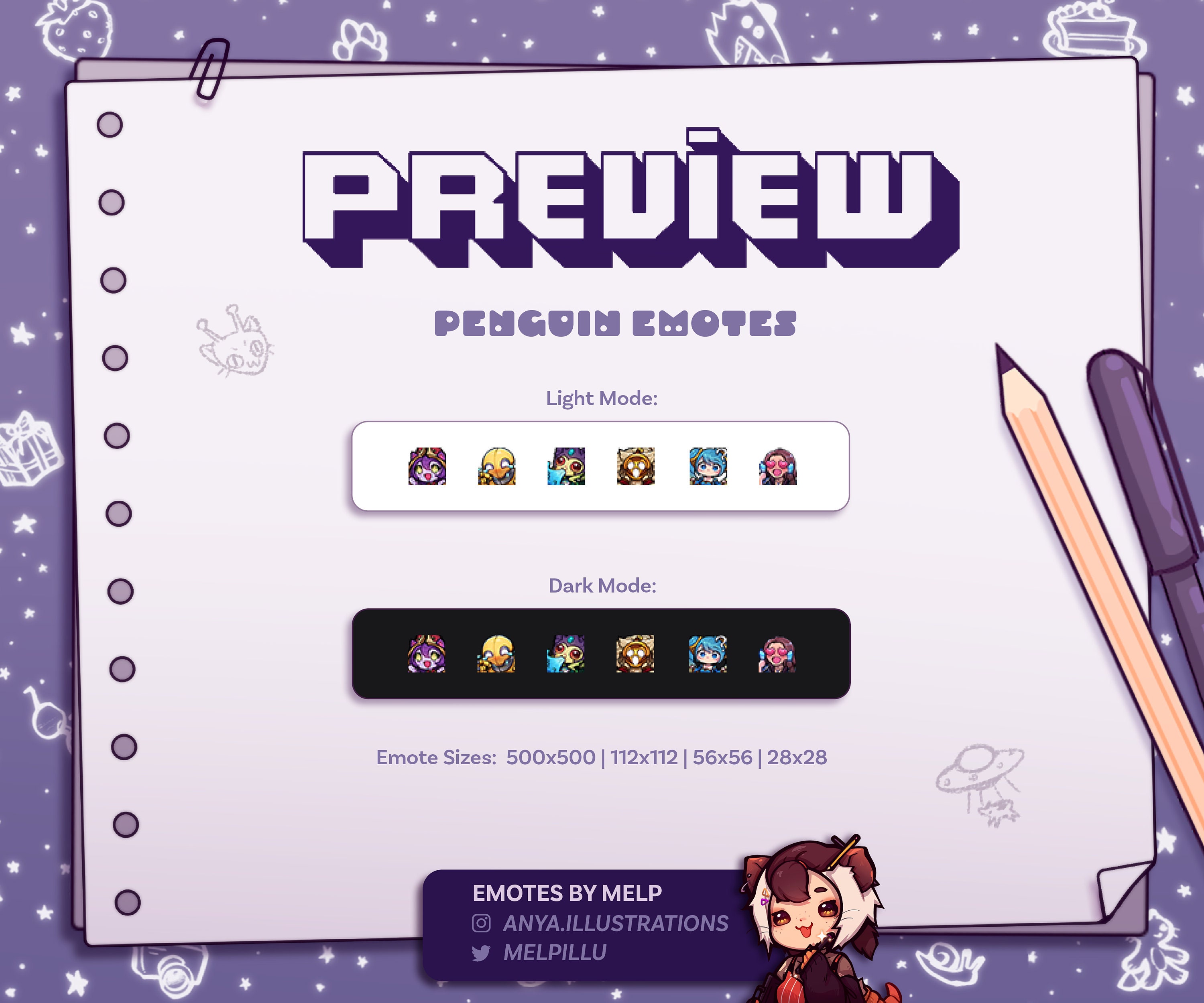 SUPPORT EMOTES 6 Twitch Discord YouTube Cute League of Legends Emote ...