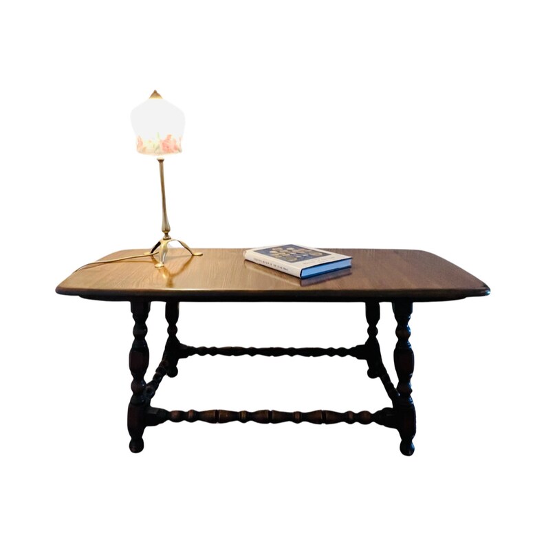 1980s British Ercol Old Colonial Coffee Table, Inspired by Simple ...