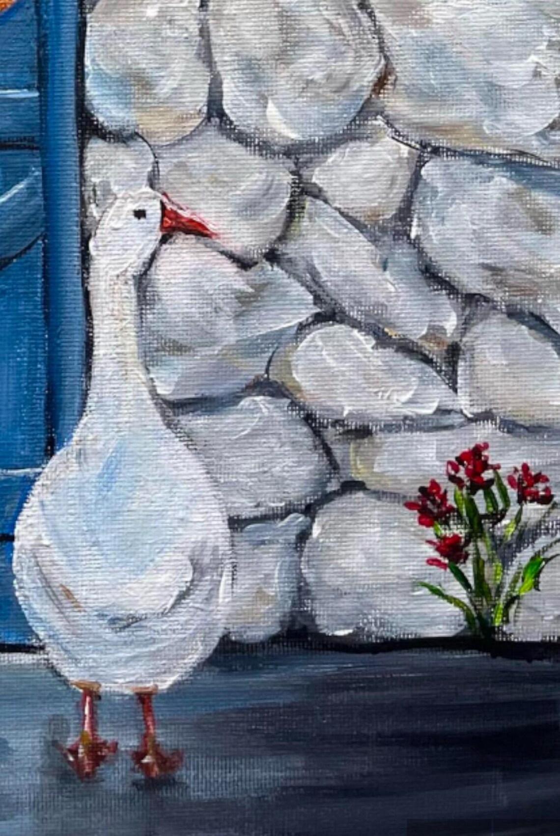 Acrylic “farm Girl” Hand Painted - Etsy