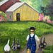Acrylic “farm Boy” Hand Painted - Etsy