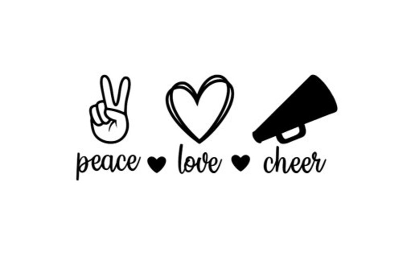Peace Love Cheer - Etsy