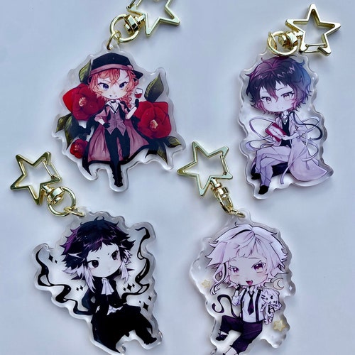 Bungou Stray Dogs Chibi Stickers BSD Cute Dazai Osamu Chuuya - Etsy
