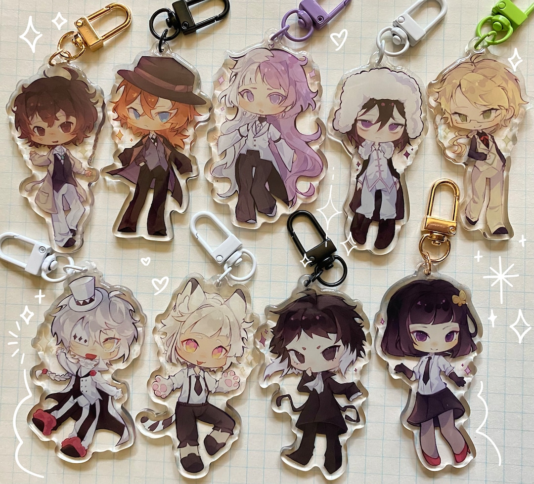 Bungou Stray Dogs 3 Acrylic Charms Double Sided - Etsy