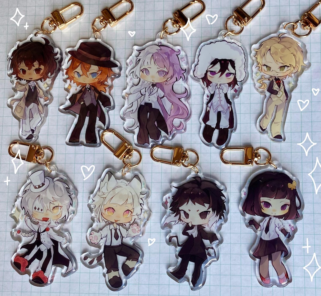 Bungou Stray Dogs 3” Acrylic Charms Double Sided - Etsy
