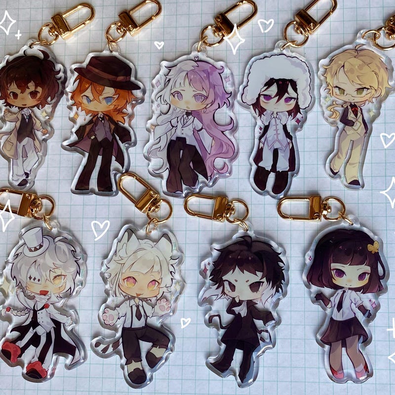Bungou Stray Dogs Keychain - Etsy