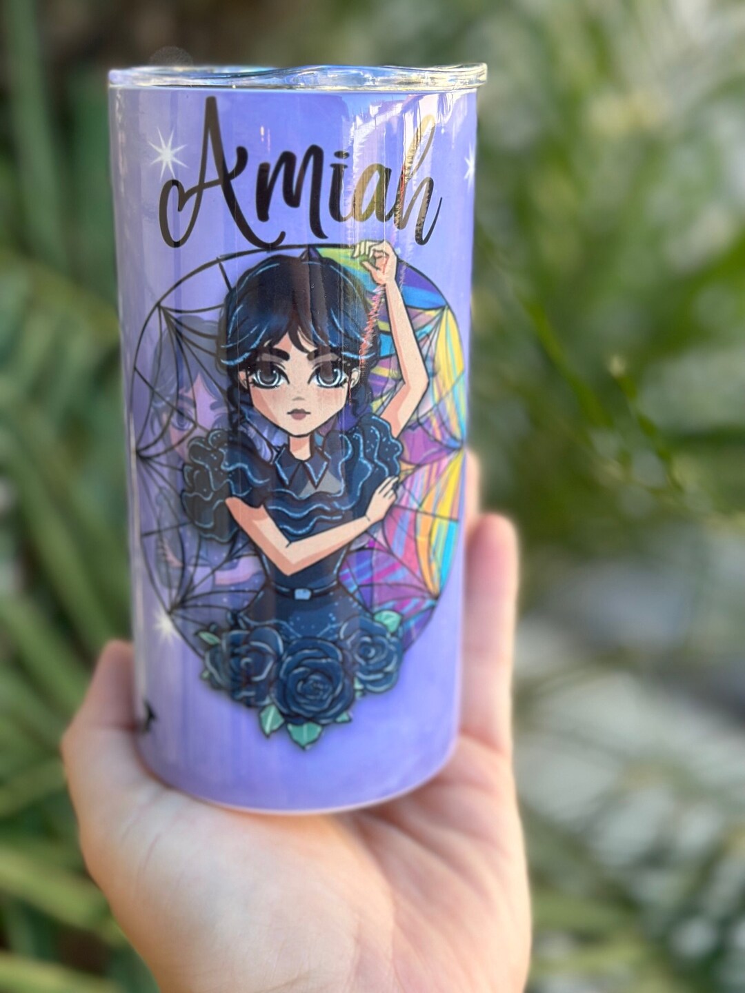 CUSTOM Wednesday Cup With Name Added., 12 OZ, Tumbler, Spooky ...