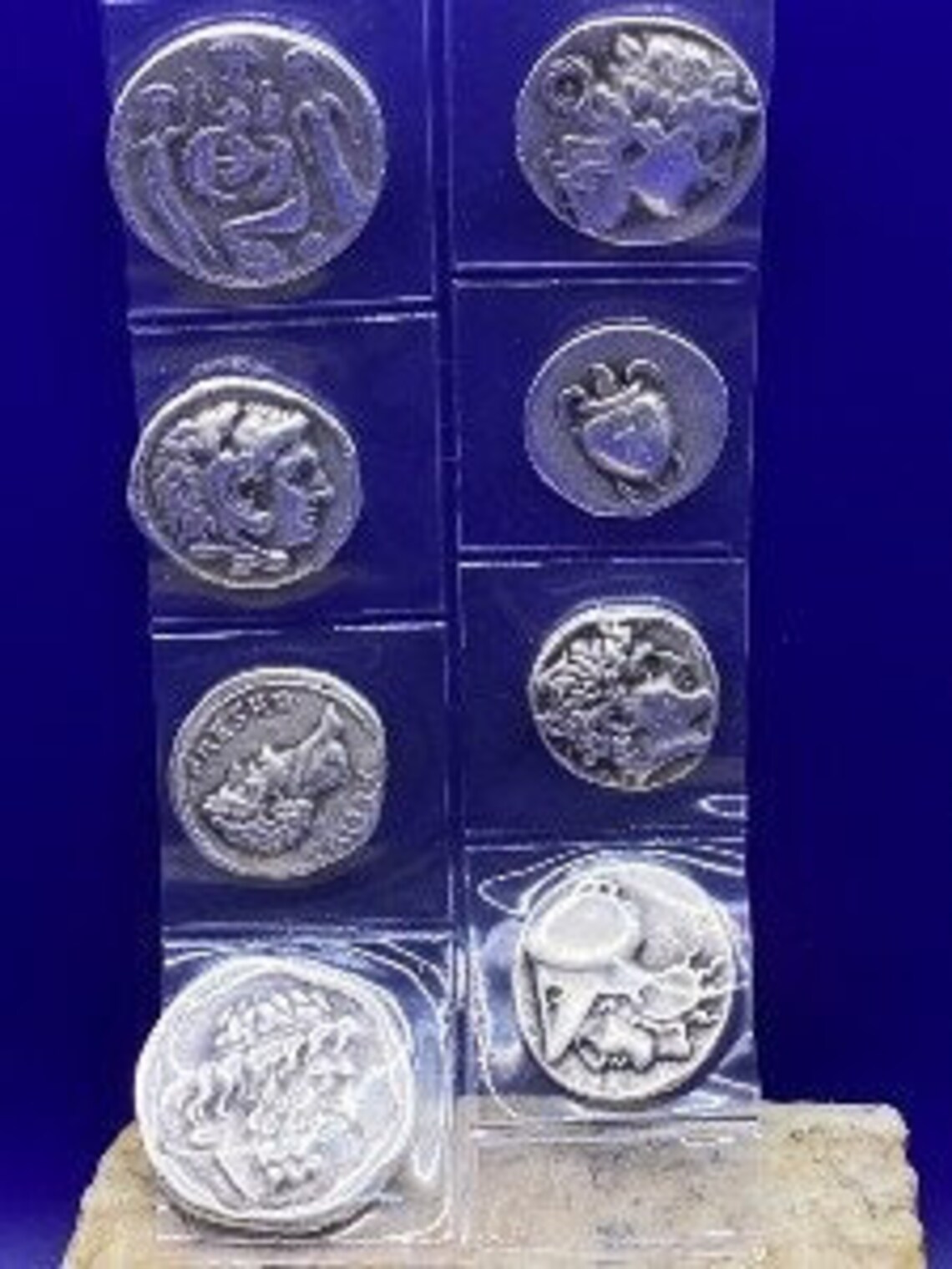 Set of 8 Ancient Greek Coin Replicas - Etsy