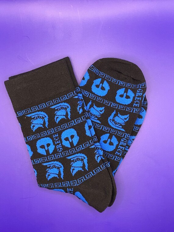 Ancient Greek / Spartan Helmet Socks - Gem