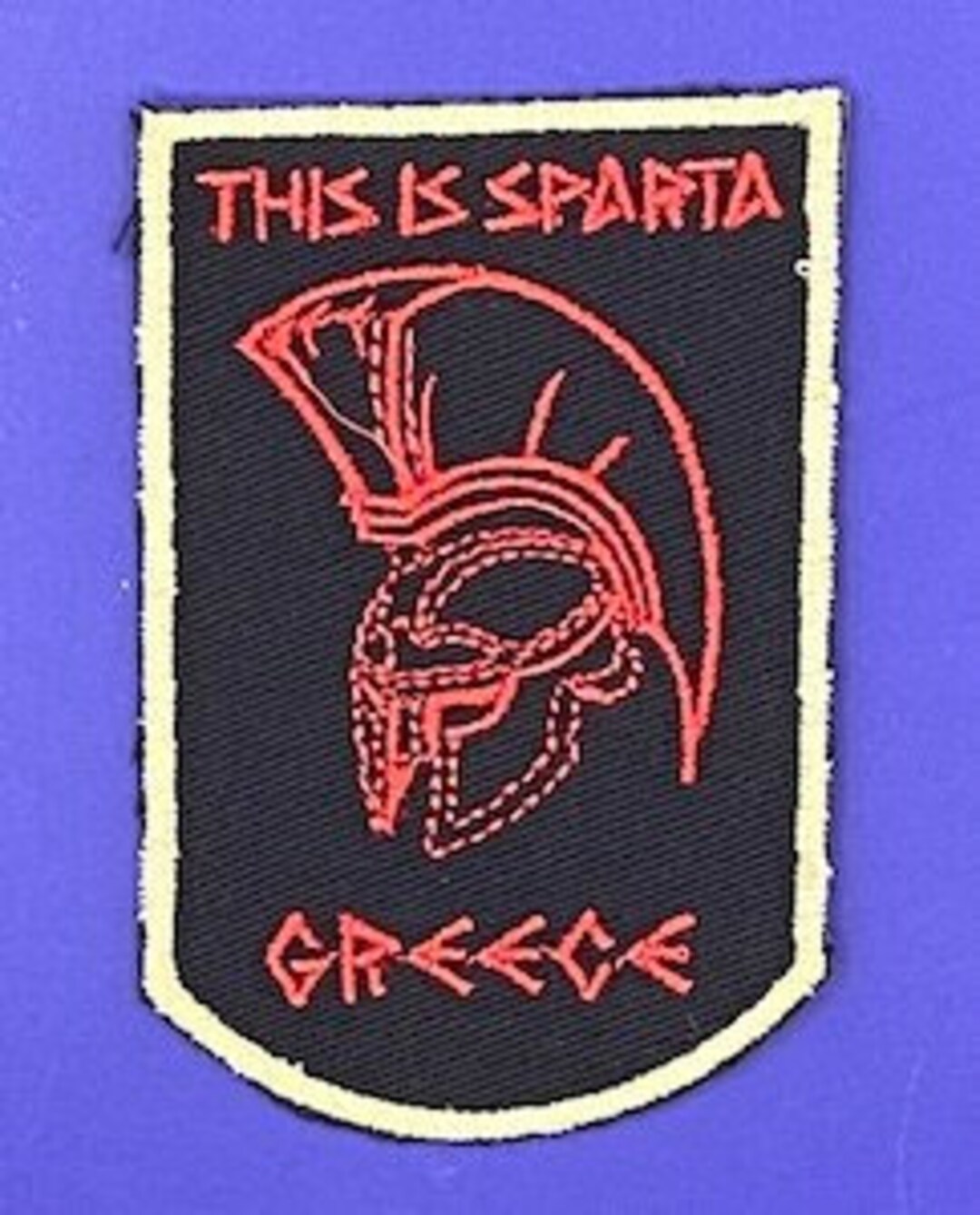 This is Sparta Pocket Patch (black, Red and Gold) - Etsy