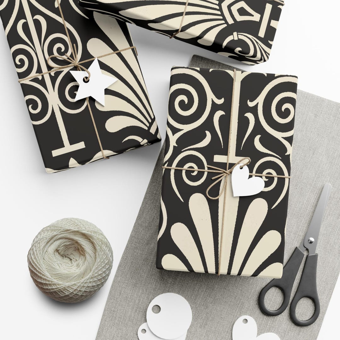 Ancient Greek / Roman Acanthus Design Deluxe Wrapping Paper Sheets ...