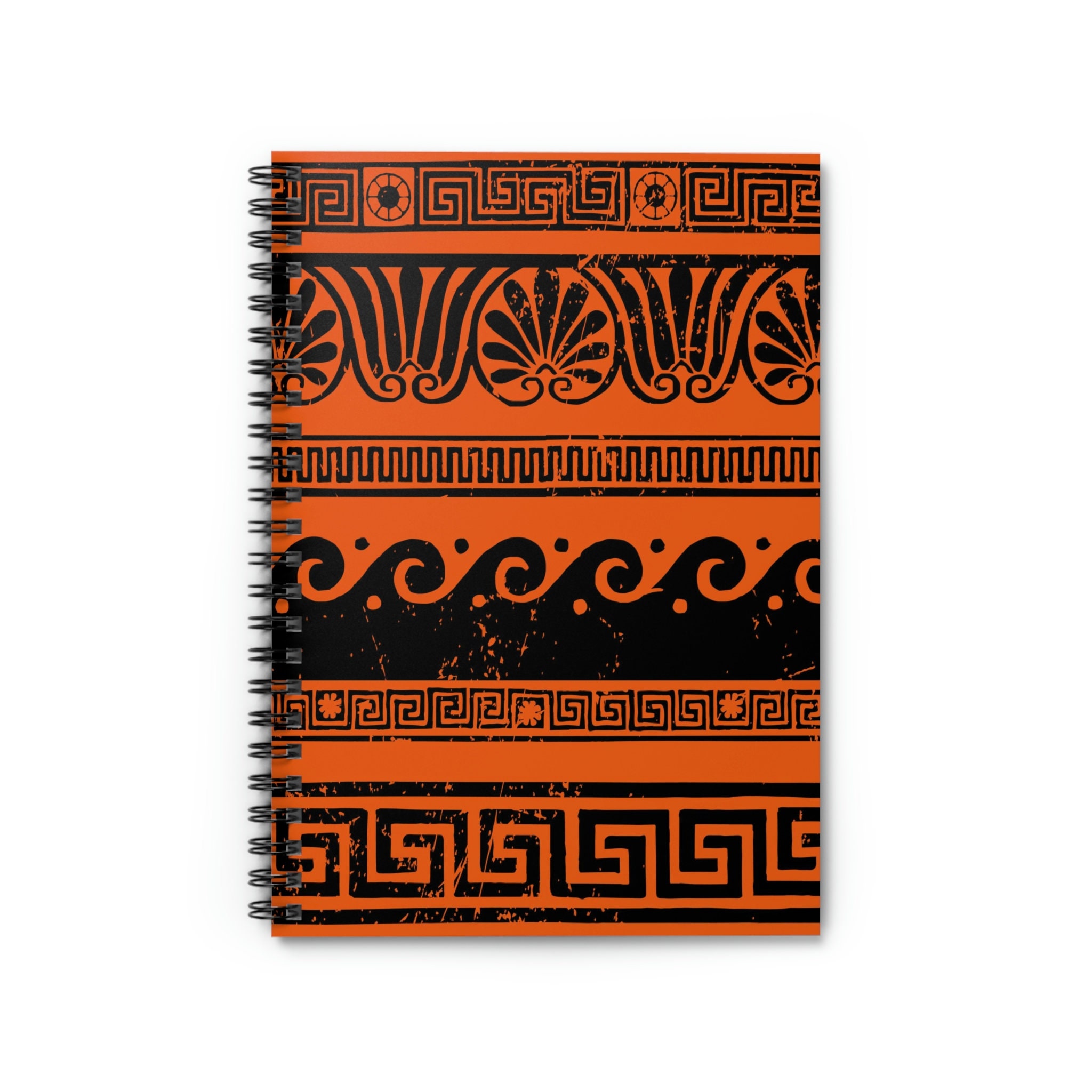 Ancient Greek Design / Greek Vase-inspired Spiral Lined Notebook (118 ...