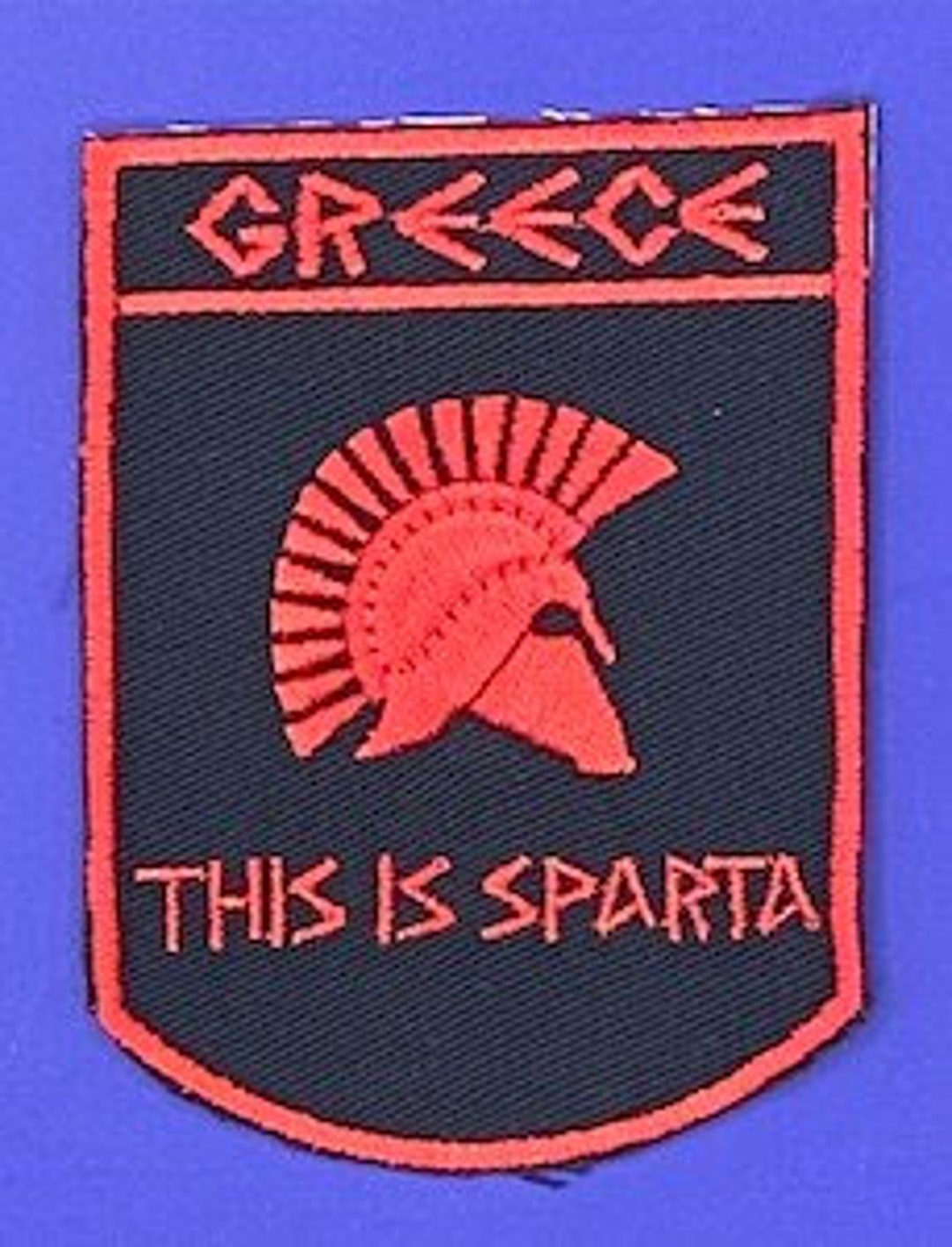 This is Sparta Pocket Patch (black and Red) - Etsy