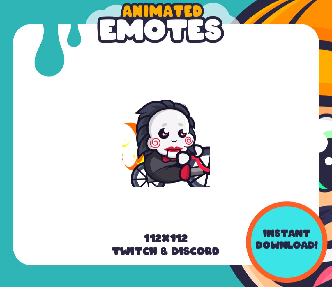 Jigsaw Ride Halloween Animated Emote | for Twitch, Discord and More ...