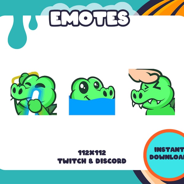 Twitch Alligator Emote - Etsy