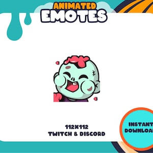 Zombie Halloween Animated Emote | for Twitch, Discord and More! | Retro ...