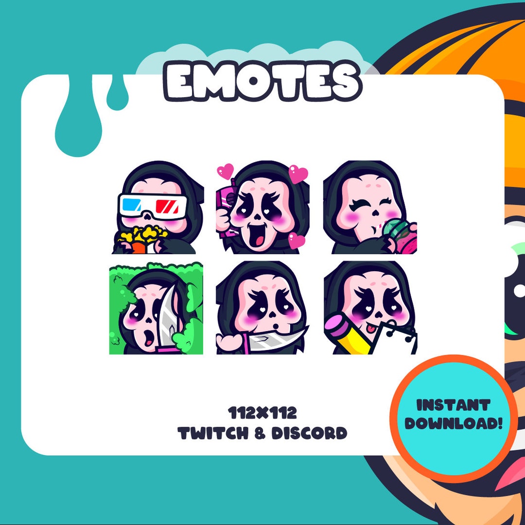 6x Ghostface Scream Slay Emotes | for Twitch, Discord and More ...