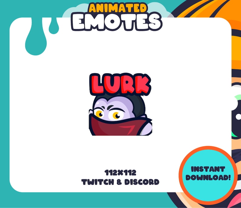 Vampire Lurk Animated Emote | for Twitch, Discord and More! | Dracula ...