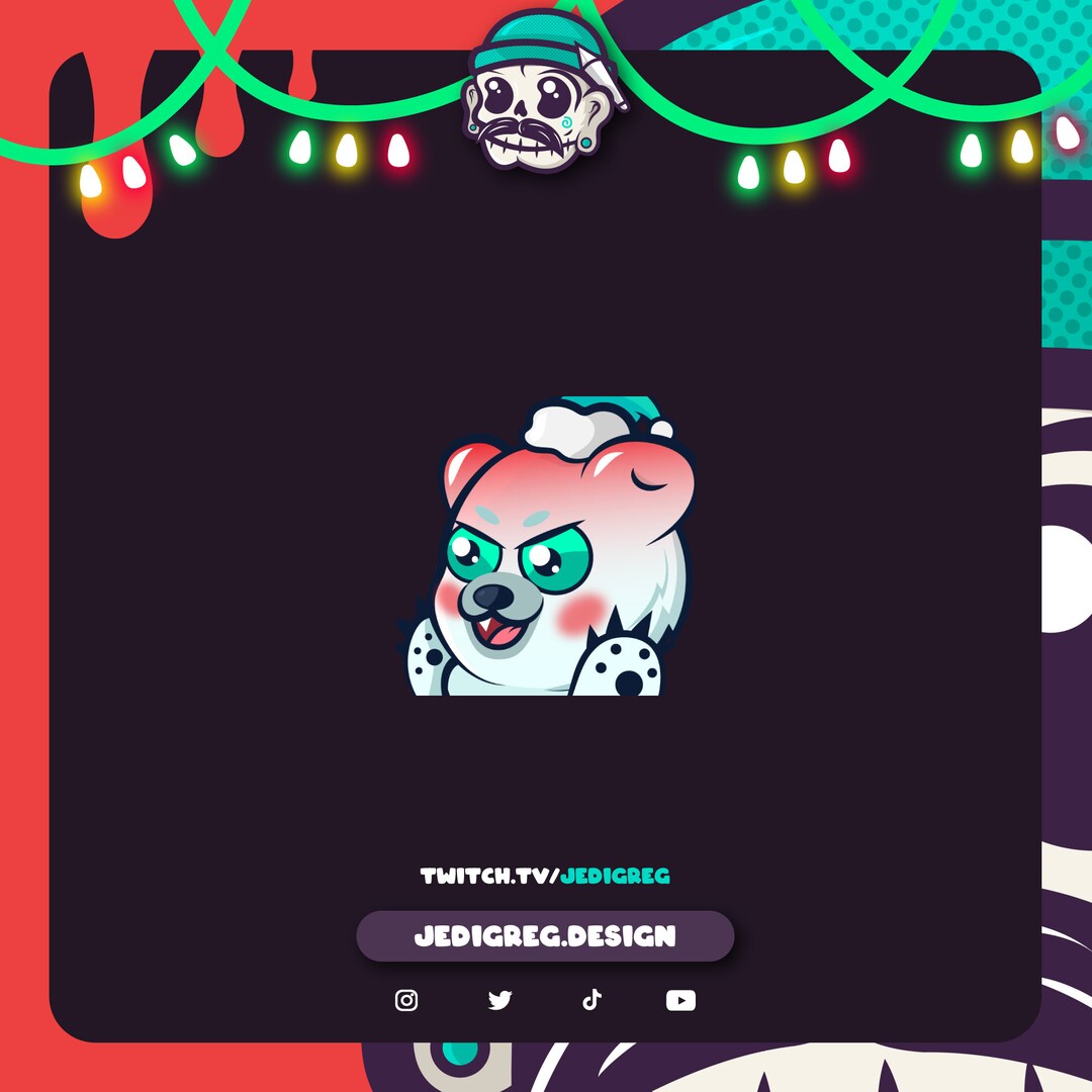 Polar Bear Rage animated Emote for Twitch, Discord and More Angry Bear ...