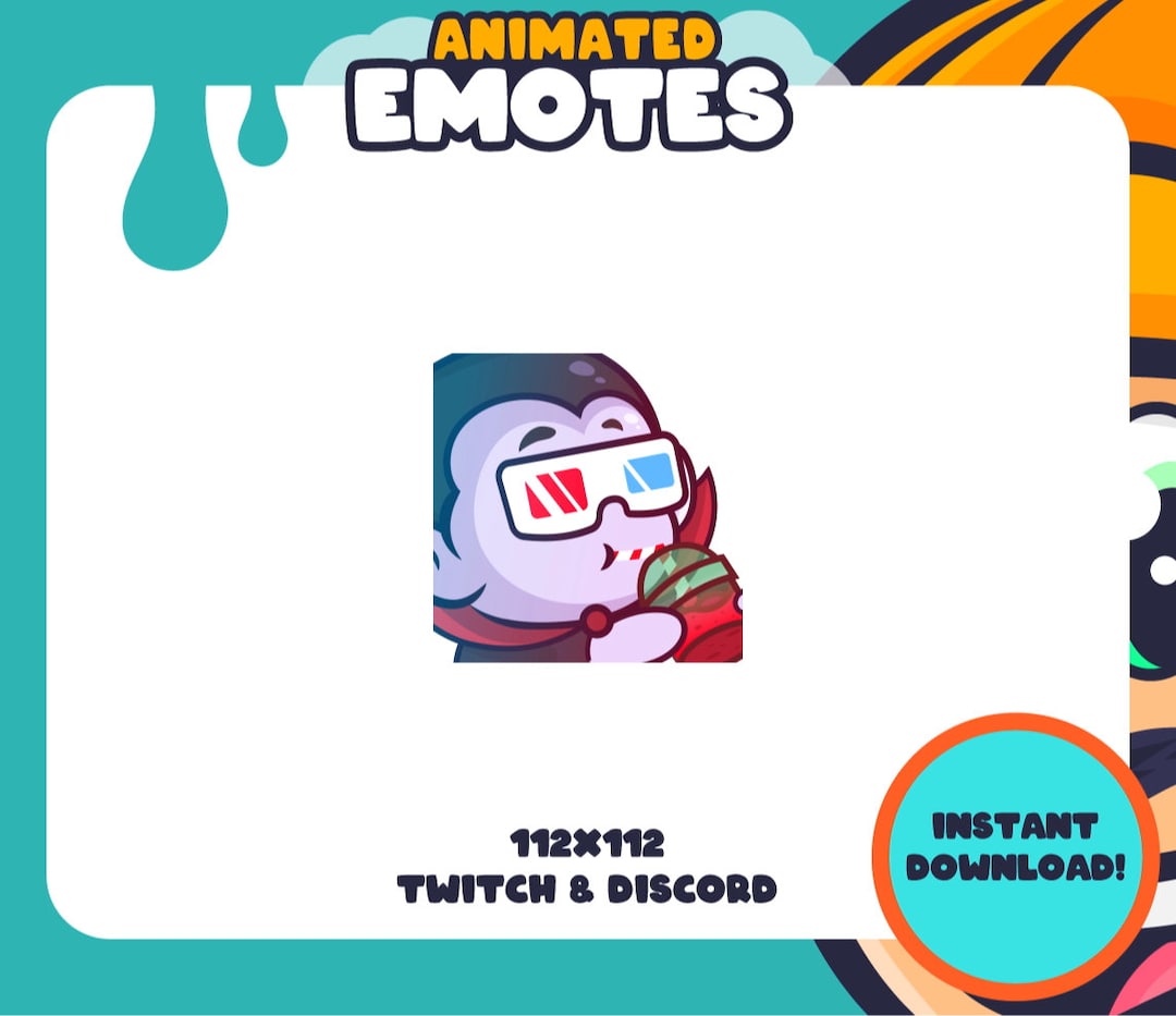 Vampire Sip Animated Emote | for Twitch, Discord and More! | Dracula ...