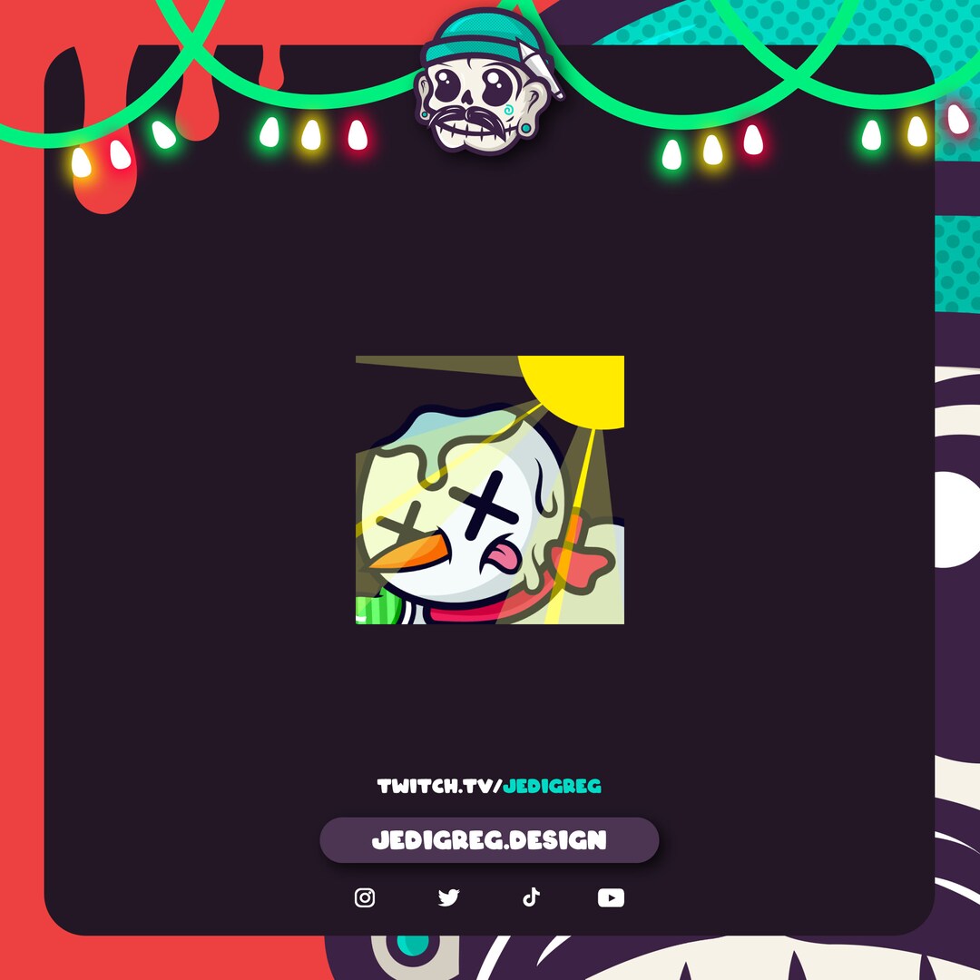 Melting Snowman *animated* Emote | for Twitch, Discord and More ...