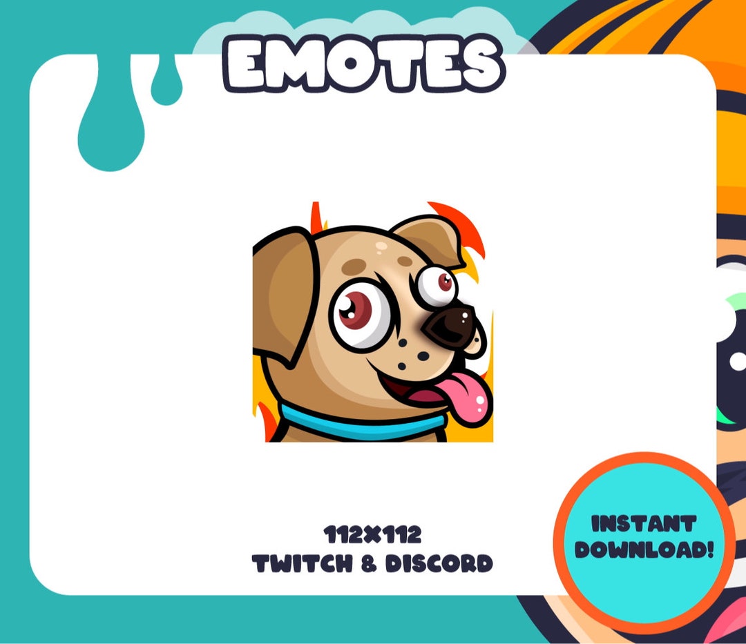 Animated Derpy Dog Emote: Twitch/discord Blep Dog (digital Download) - Etsy