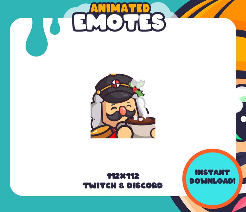 Animated Nutcracker Christmas Emote: Twitch, Discord, Youtube (GIF) - Etsy