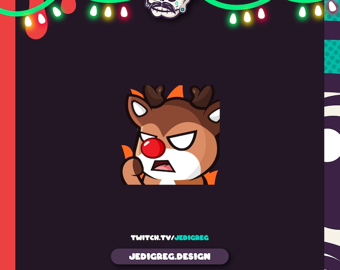 Reindeer Rage *animated Emote* | Twitch, Discord, Youtube, Tiktok ...